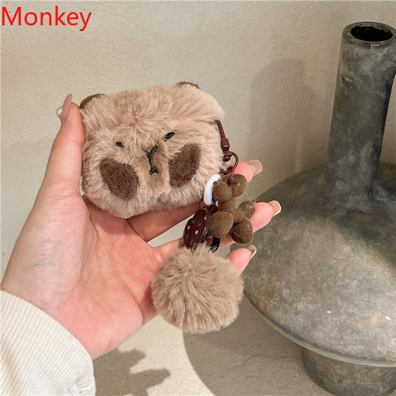 Ins Korean Cute 3D Capybara Earphone Protective Cases For Airpods 4 3 1 ...
