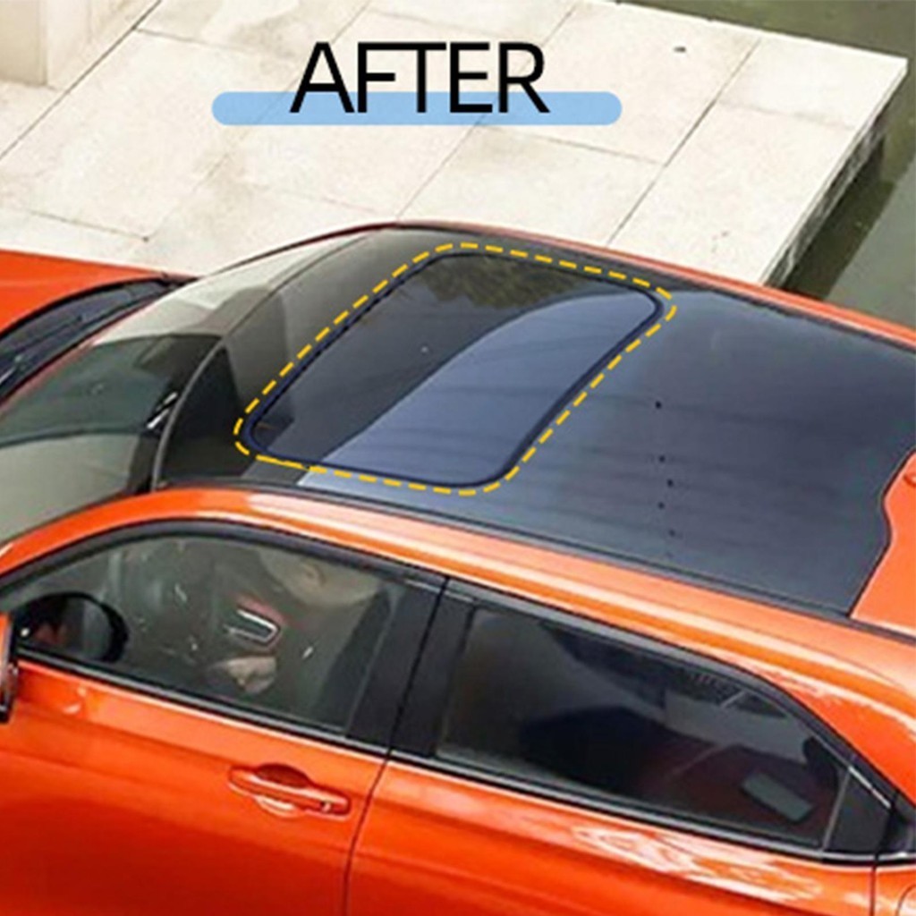 Car Sunroof Stickers 79x38cm Heat-Resistant Sunroof Window Protector ...