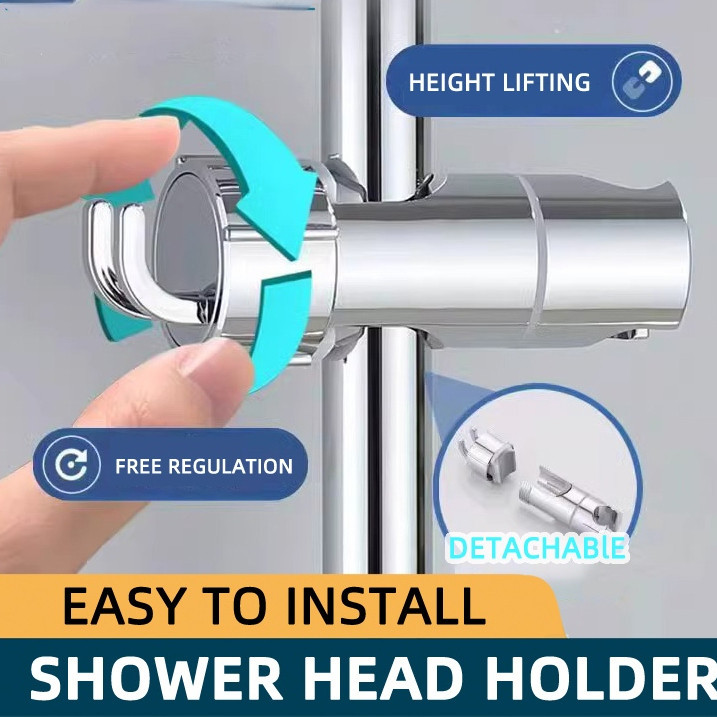 Shower Stand With Hook Hand Shower Head Stand Adjustable Slide Rod ...