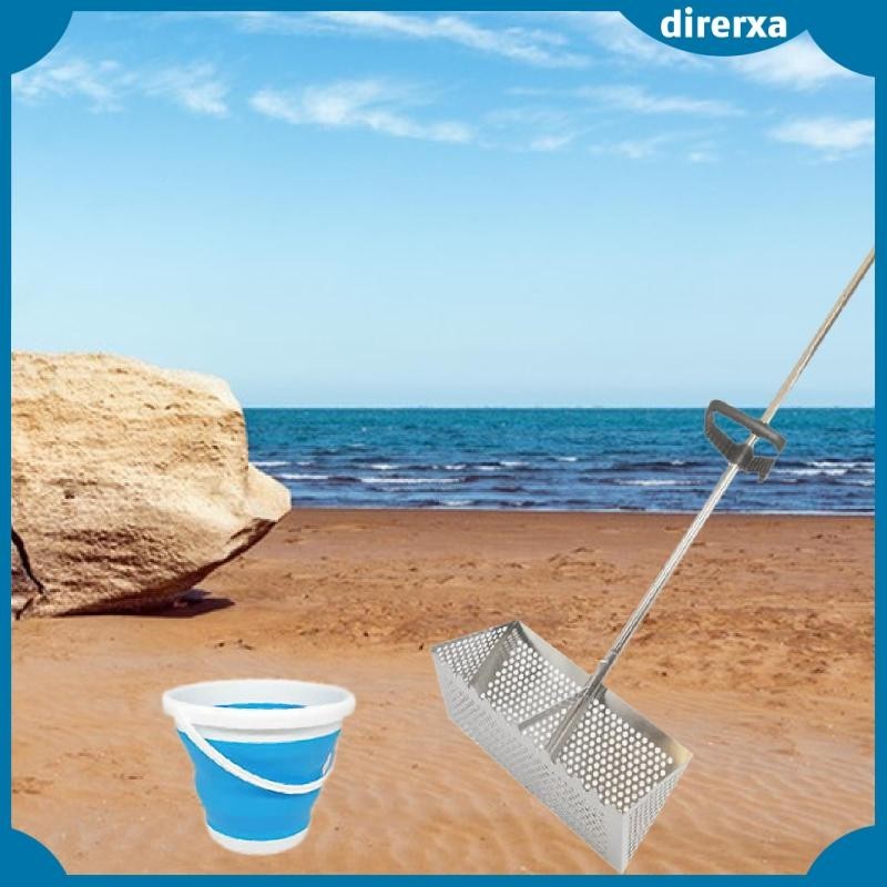 [Direrxa] Beach Sand Sifter, Sand Filting Rake, Easy Grip Sand Rake ...