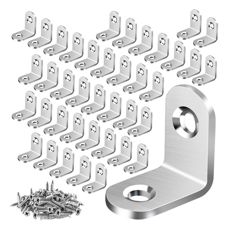 L Shaped Corner Brackets 90 Degree Right Angle Stainless Steel Bracket ...