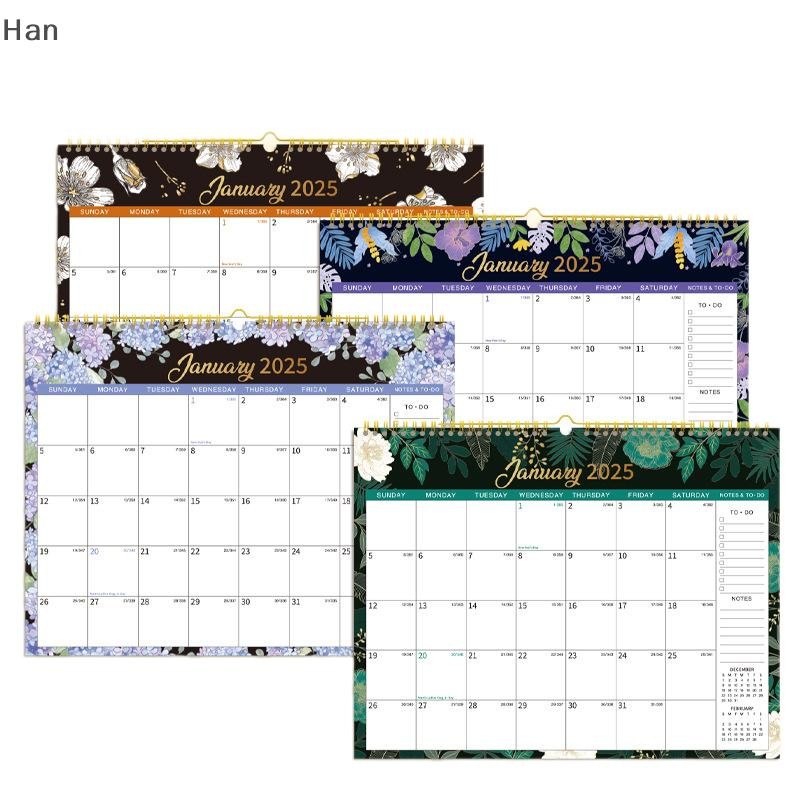 Han Calendar 2025 Wall Monthly Calendar Jan To Dec 2025 Annual Yearly ...