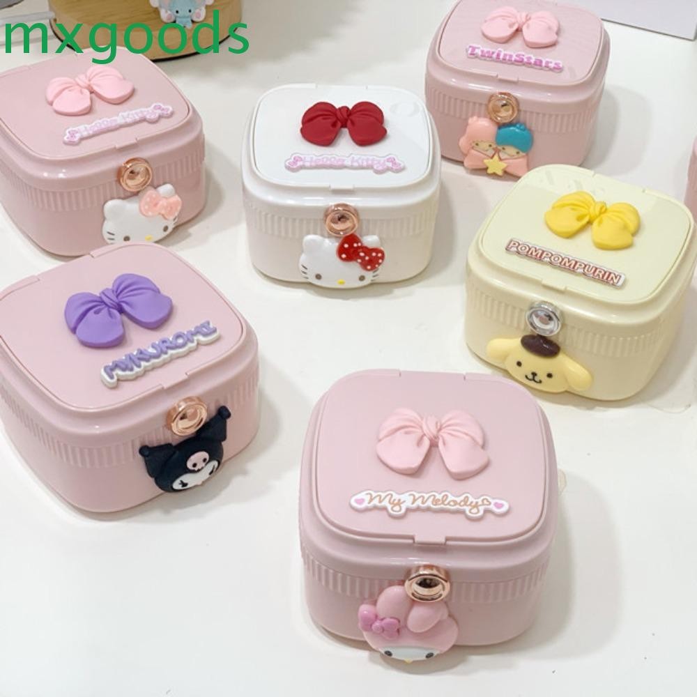 MXGOODS Kawaii Jewelry Box, With Mirror My Melody Earring Organizer ...