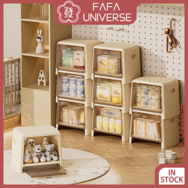 Stackable Transparent Plastic Storage Stool Shoe Changing Stool Storage ...