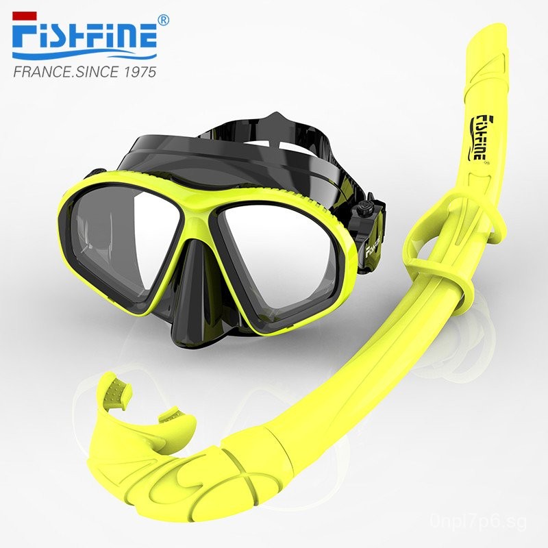 FISHFINEi Small Volume Anti-Fog Face Mirror Wet Breathing Tube Suit ...