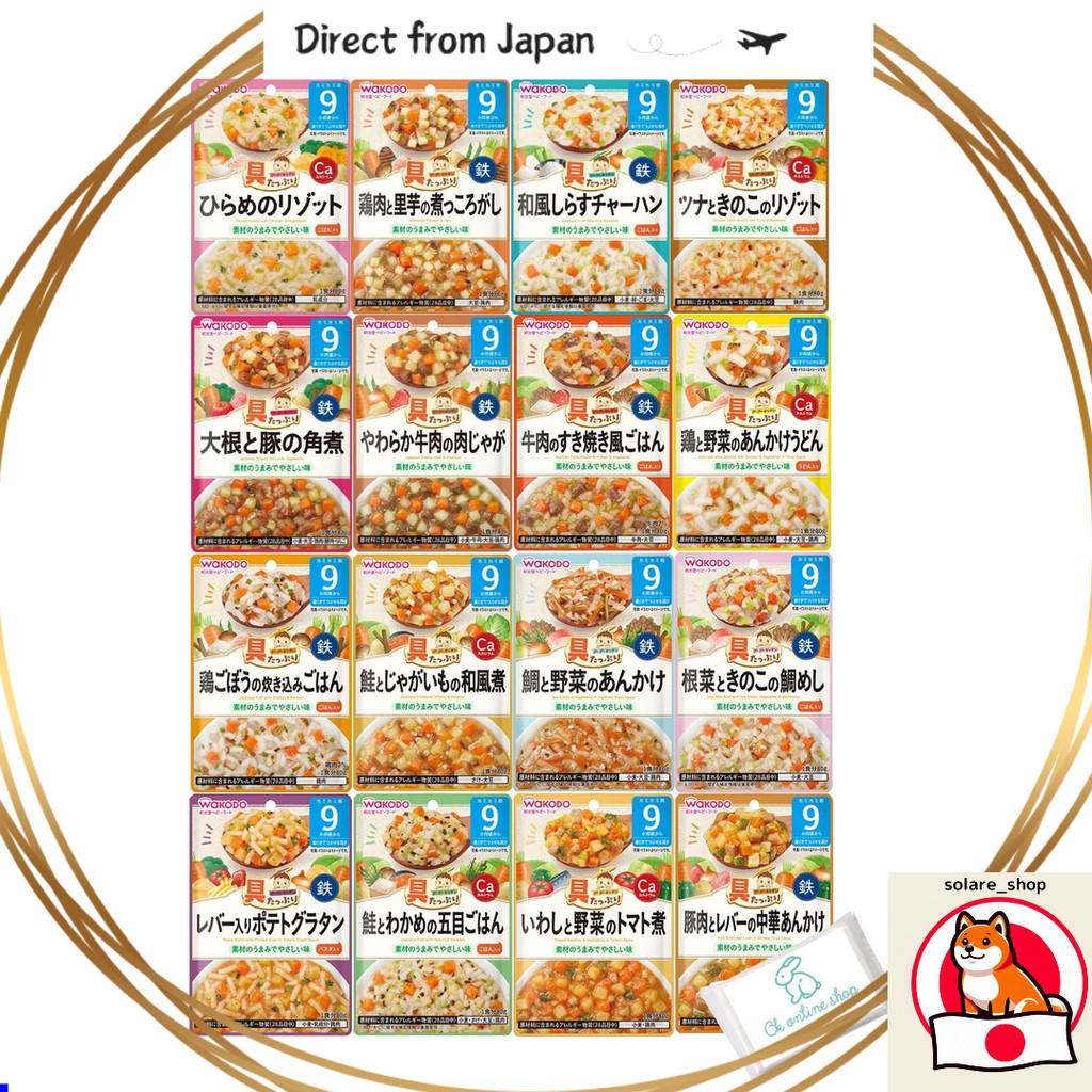 Wakodo 9 months baby food baby food plenty of ingredients goo goo ...