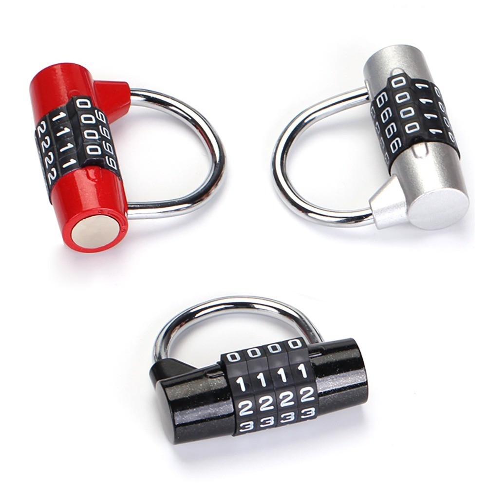 Heavy Duty 4 Dial Digit Combination Lock Weatherproof Security Padlock ...