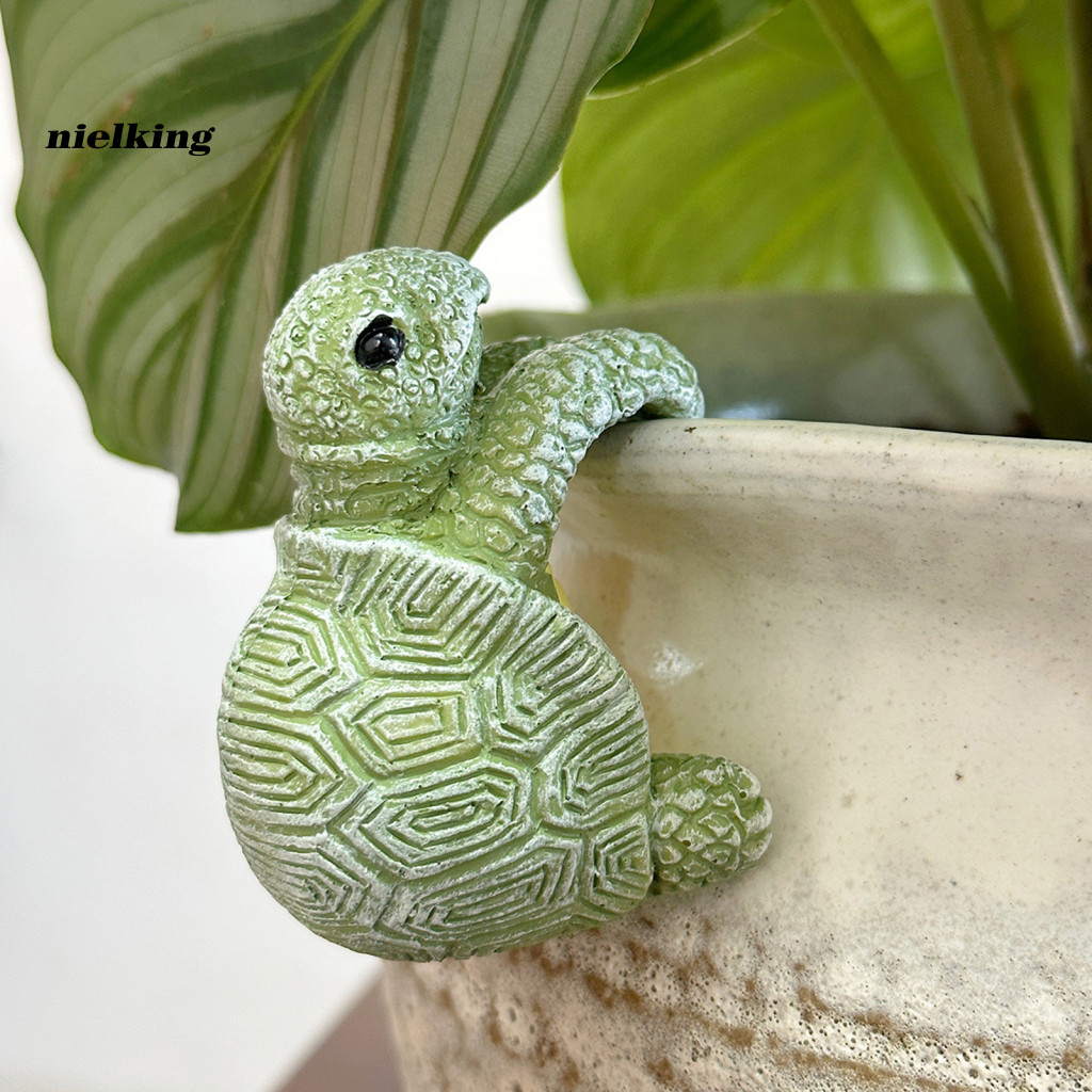 [NK] Outdoor Lawn Turtle Ornament Resin Sea Turtle Planter Handcrafted ...
