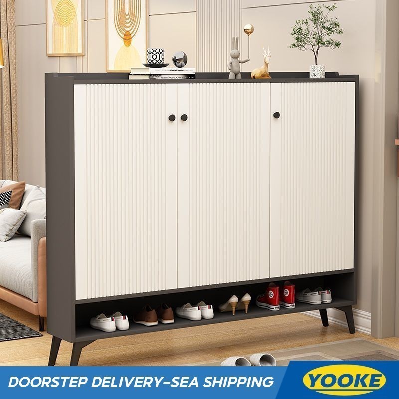YOOK Shoe Cabinet New Living Room Removable Laminate Shoe Rack Simple ...
