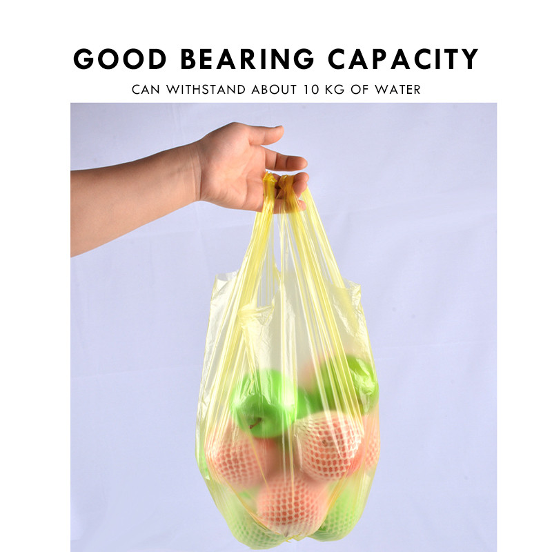 Garbage Bag Handle Disposable Trash Bags Waste Bin Rubbish Bags 100pcs ...