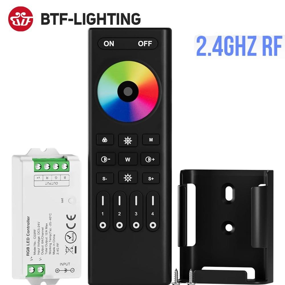 Mini LED Controller Kits 2.4GHz Remote Dimmer 2pin CCT 3pin RGB 4pin ...