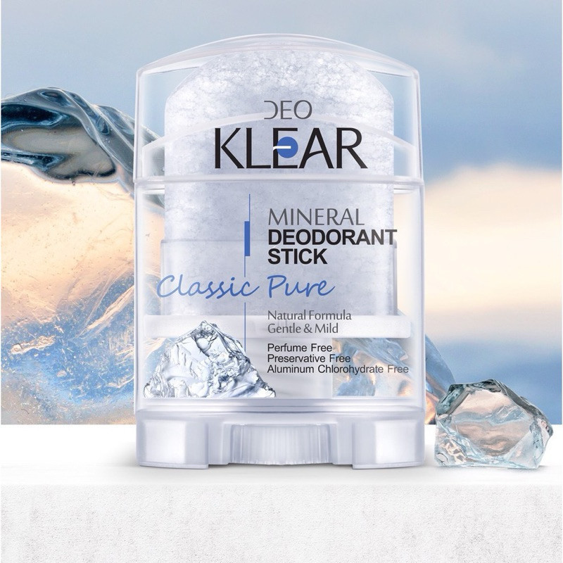 DEO KLEAR Mineral Deodorant Odor Control Alum Stick Stone Roll On 70g | Shopee Singapore