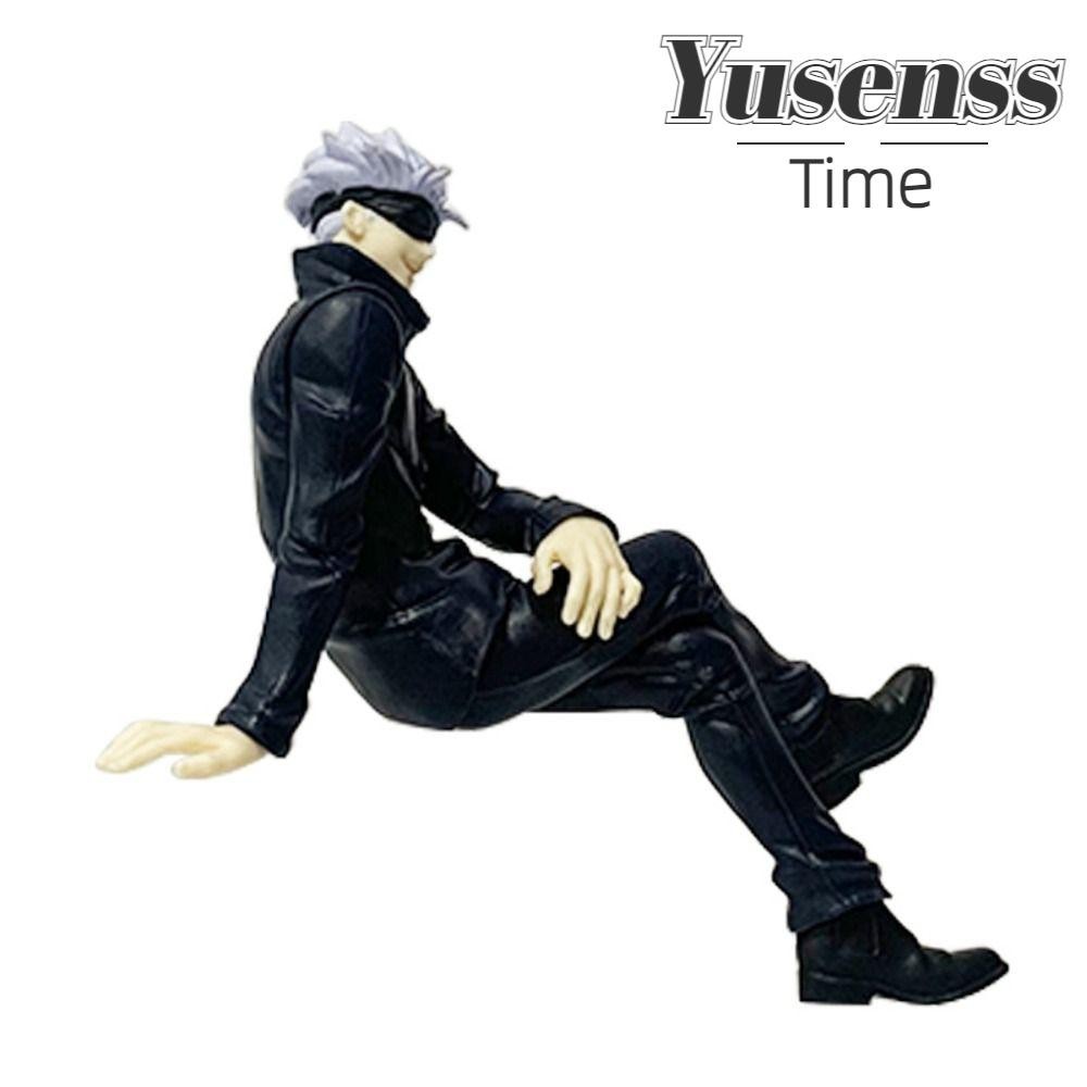 YUSENSS Jujutsu Kaisen Action Figure, 11cm Seated Gojo Satoru Doll ...