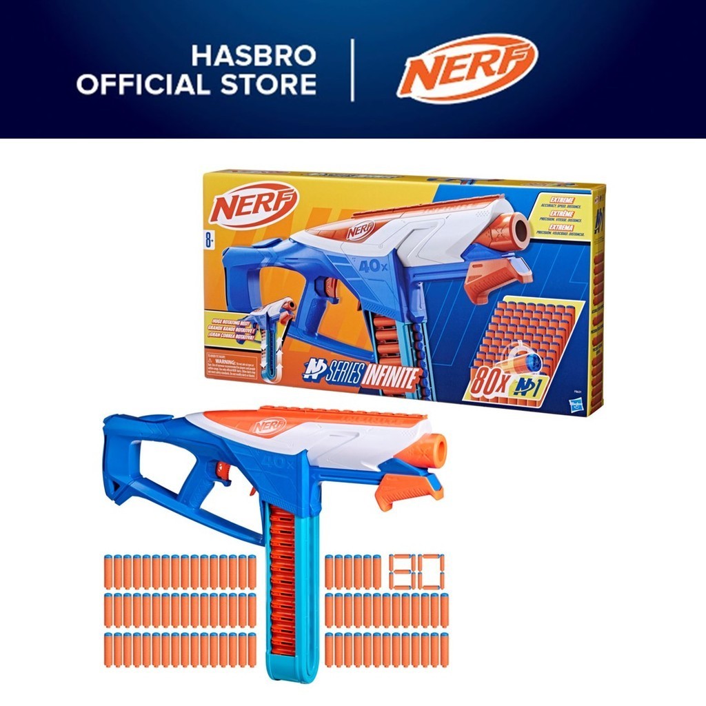 Nerf N Series Infinite Dart Blaster: 40-Dart Fast Load Battle Belt ...