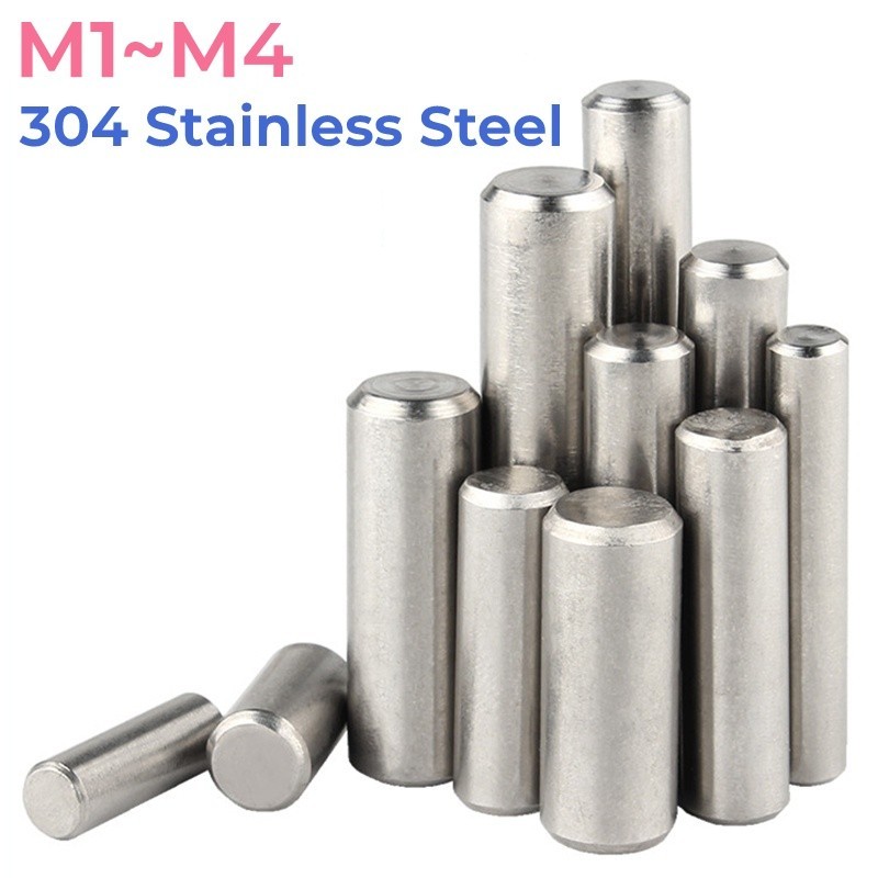 304 Stainless Steel Cylindrical Pin Locating Dowel M1 M1.5 M2 M2.5 M3 ...