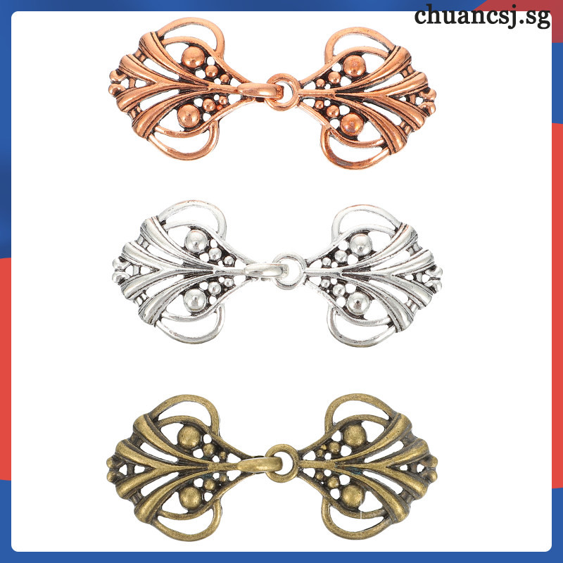 Buckle 3 Pairs Control Boutonniere Cloak Cape Fastener Clasp Fasteners ...