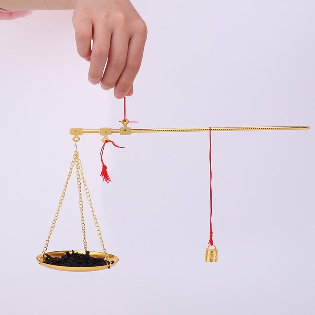 [chiwanji242] Traditional Chinese Scale Balancing Scale Brass Weighing ...