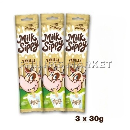 Milk Sippy Flavoured Bead Straws (Vanilla) (Bundle Of 3) (3 x 30g ...