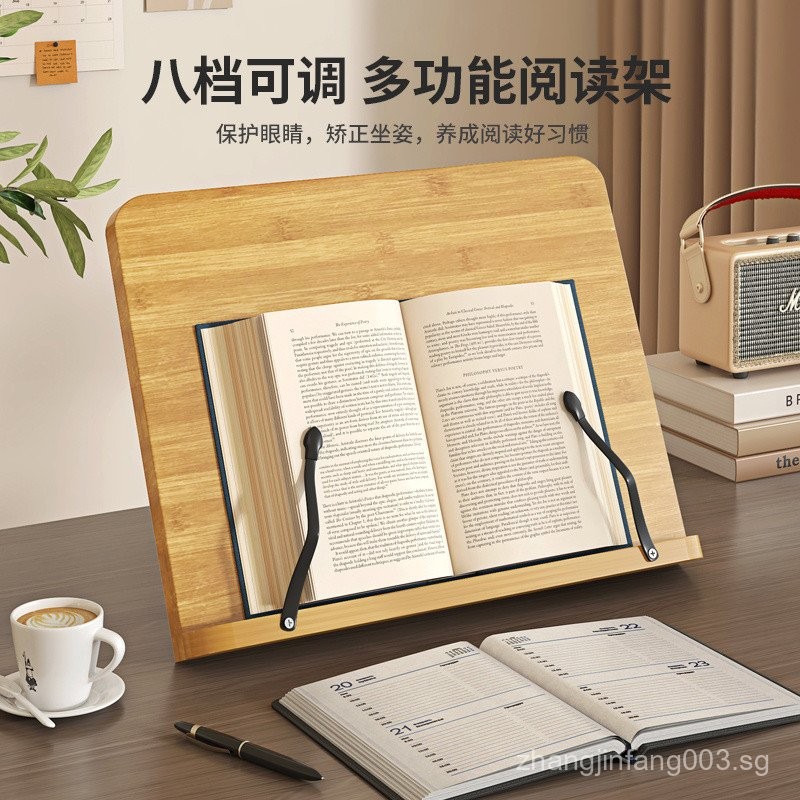 SG Desktop Reading Rack Book Shelf Computer Bracket Support Wooden ...