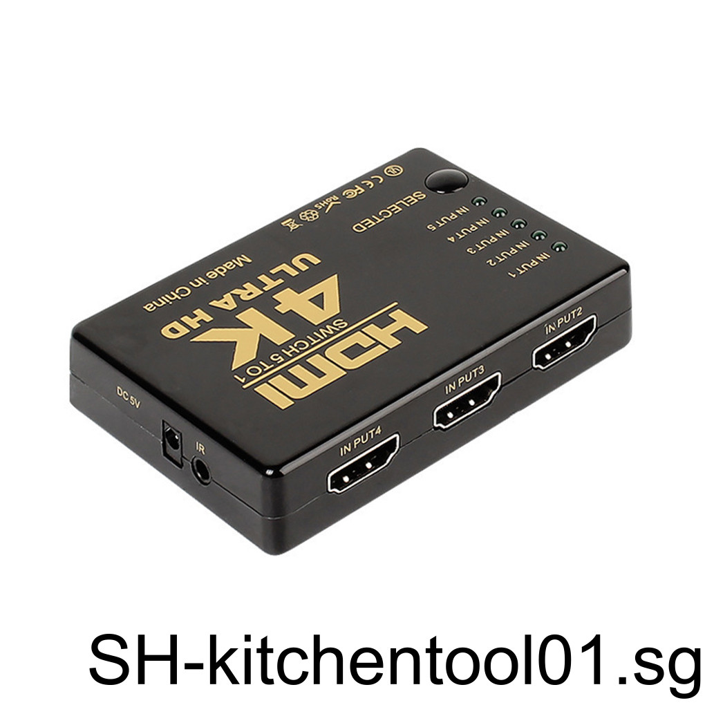 3 to 1 Switcher Remote Control Switch HD Splitter 4K*2K Adapter ...