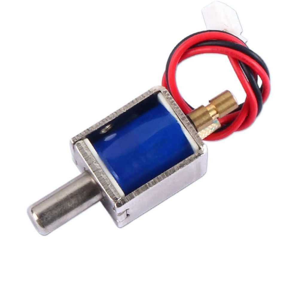 LY-032 DC12V Mini Electric Lock Push-pull Round Mouth Solenoid Valve ...