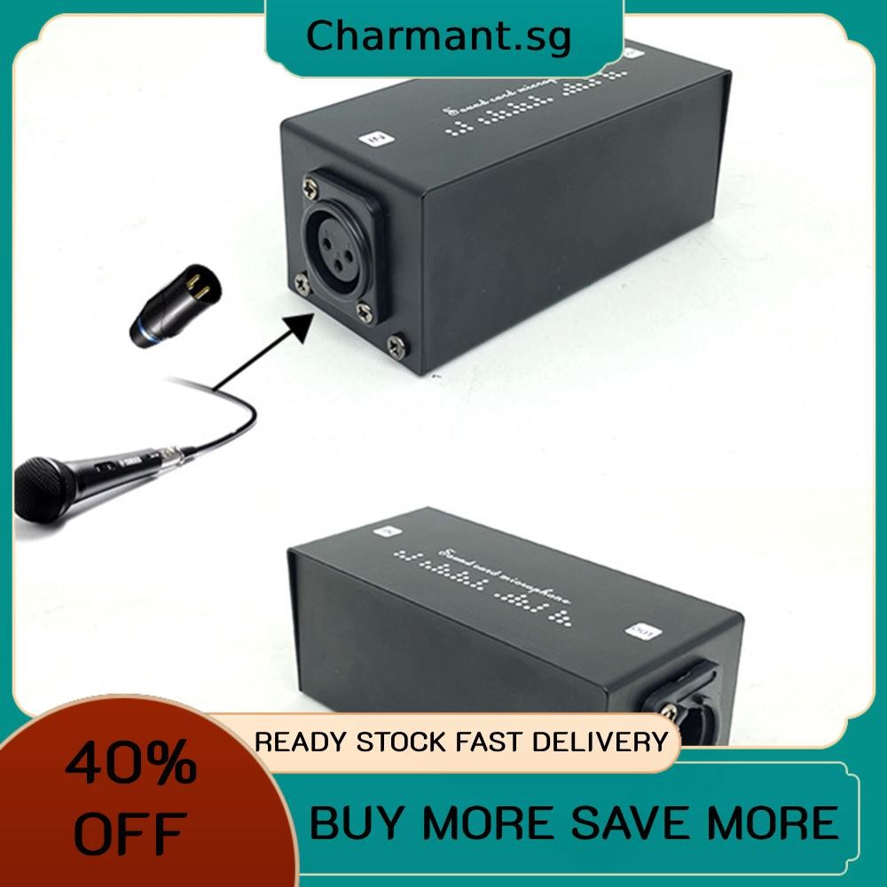 Dynamic Microphone Preamplifier 28dB Microphone Preamp Booster for ...