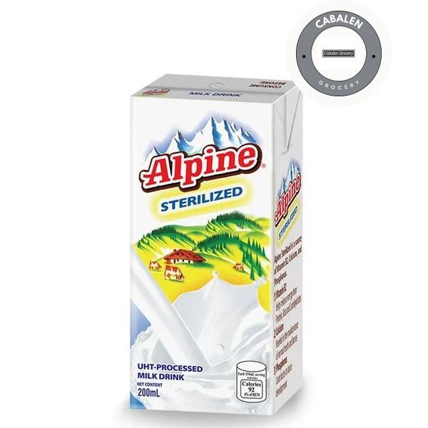 Alpine Sterilized Milk 200ml | Shopee Singapore