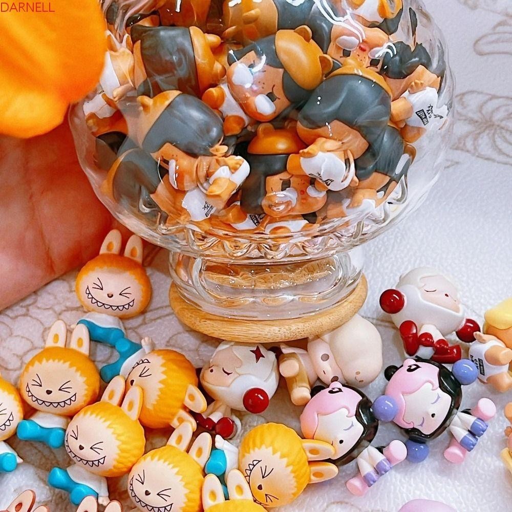 DARNELL Labubu Mini Sitting Doll Toys, Classic Character Cartoon Labubu ...