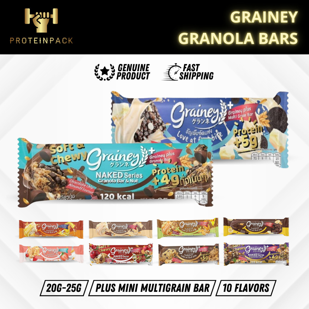 Grainey Granola Bars Plus Mini Multigrain Bar 20g-25g Cereal Bars ...