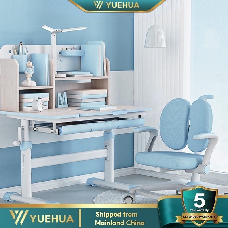 YUEHUA Study Table Ergonomic Children's Study Table Degree Adjustable ...