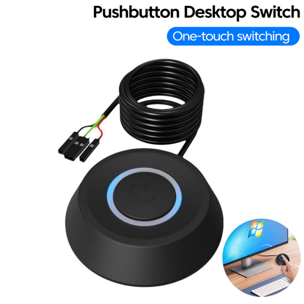 PC Power Button Desktop PC Computer Case Power Switch On Off HDD Push ...