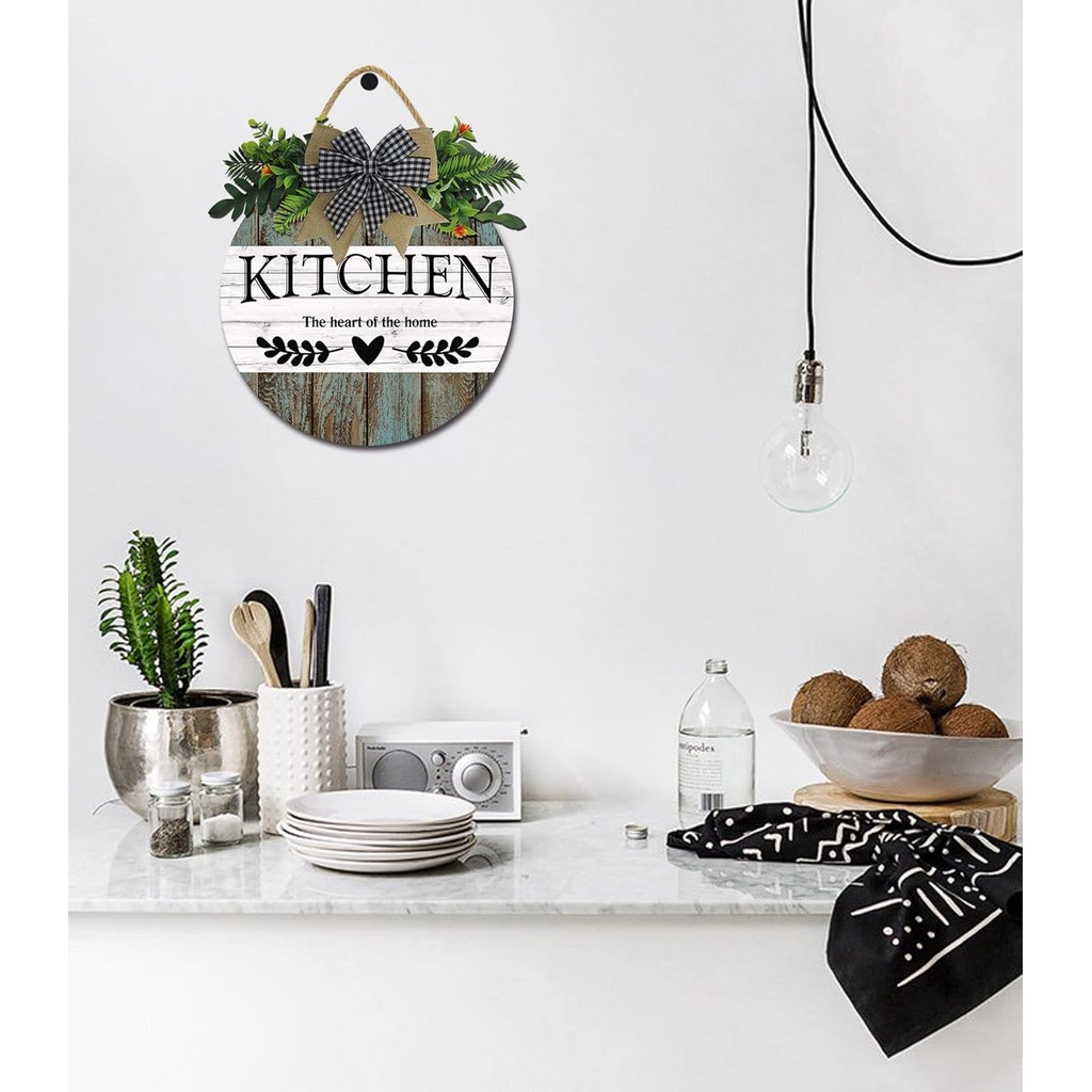 Wood Kitchen Sign, The Heart of Home, Kitchen Signs for Wall, Wood ...
