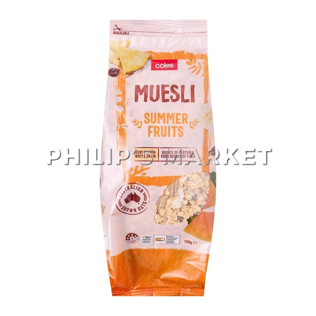 Coles Muesli Summer Fruits 750g | Shopee Singapore