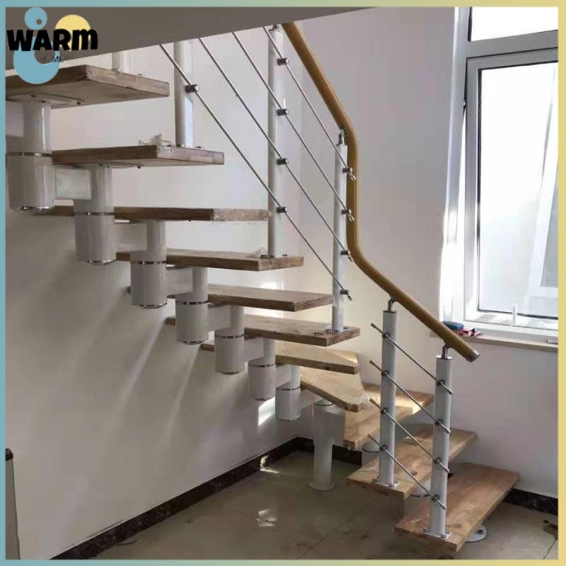 Rotating staircase, indoor attic staircase, overall simple staircase ...