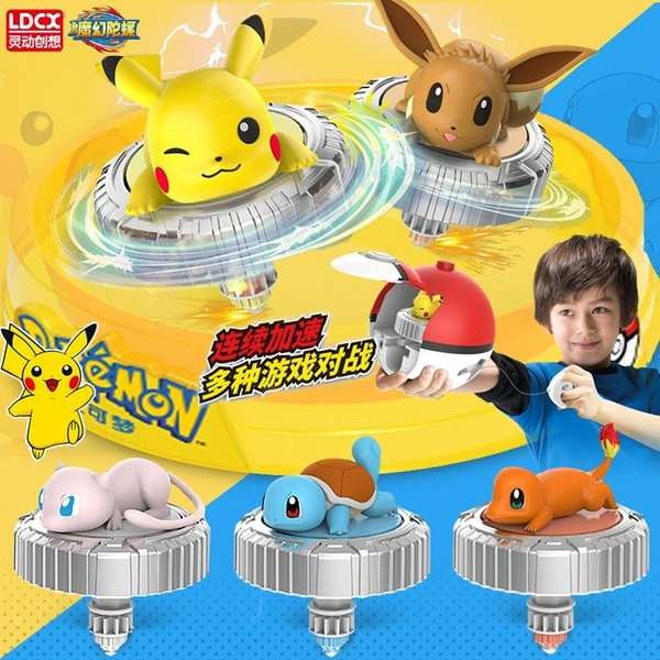Pokemon Toys New Magic Gyro Pikachu Small Fire Dragon Elf Ball Spin ...