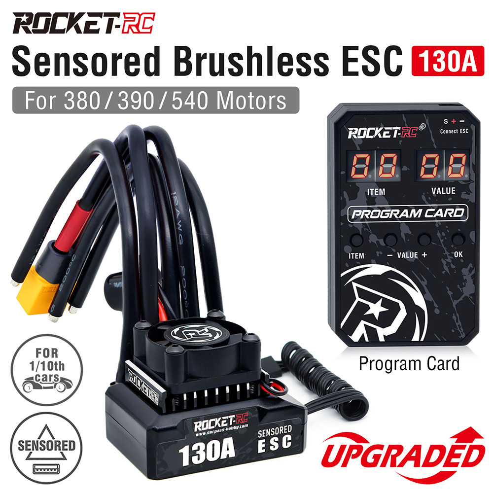 New ROCKET-RC Brushless ESC 130A Sensored Electronic Speed Controller ...