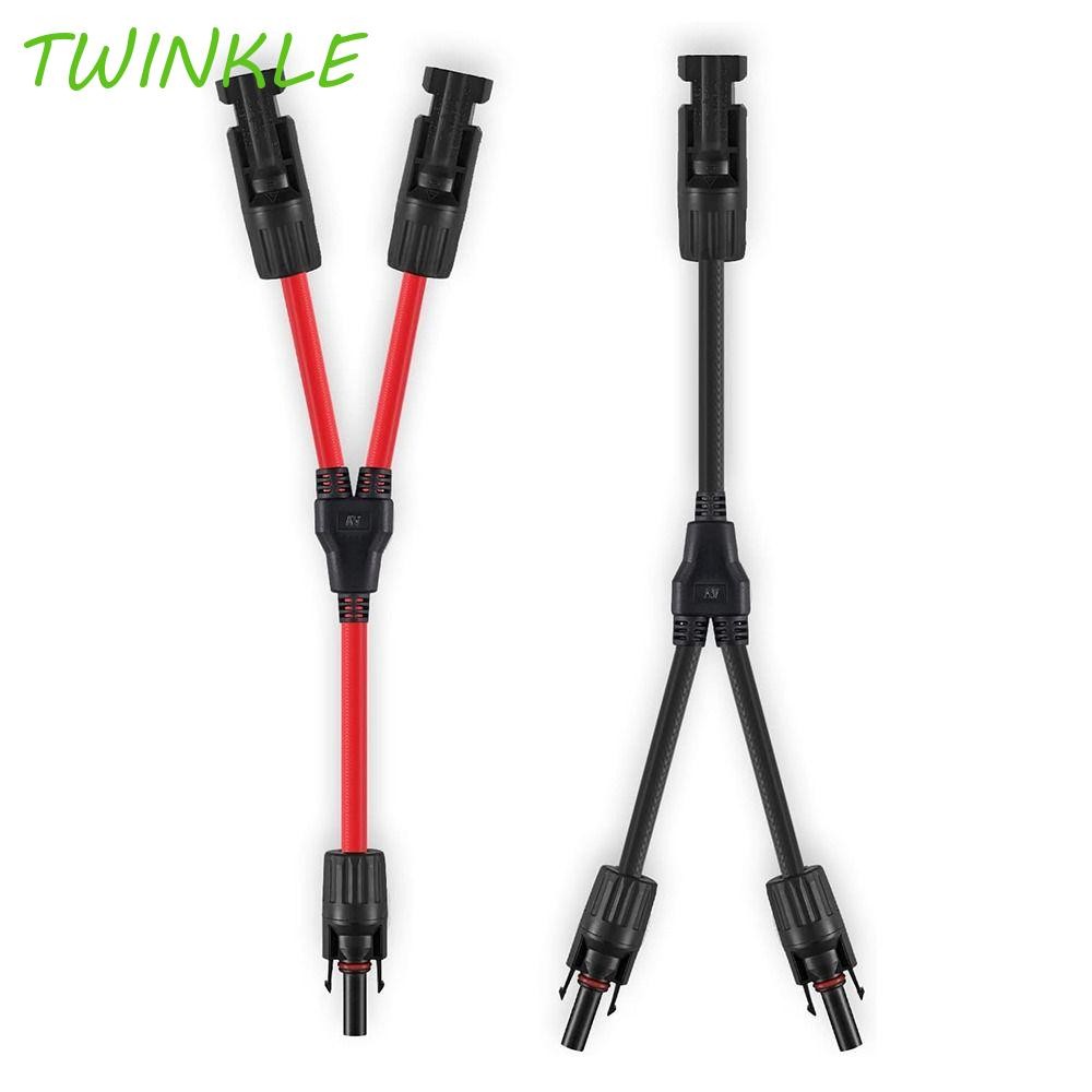 TWINKLE1 Solar Panel Connectors, Tool-free 1 to 2 Splitter Y Branch ...