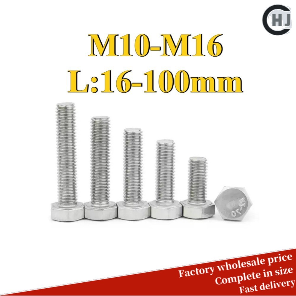 304 Stainless Steel Reverse Thread External Hexagon Bolt Left-Screw ...