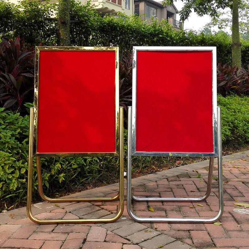 Floor Poster Stand Advertising Board Folding Signage Recruitment ...