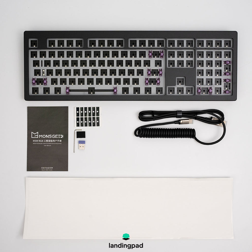 [⌨️ LandingPad] Monsgeek M5W 100% Keyboard 108 Key Wireless Hotswap ...
