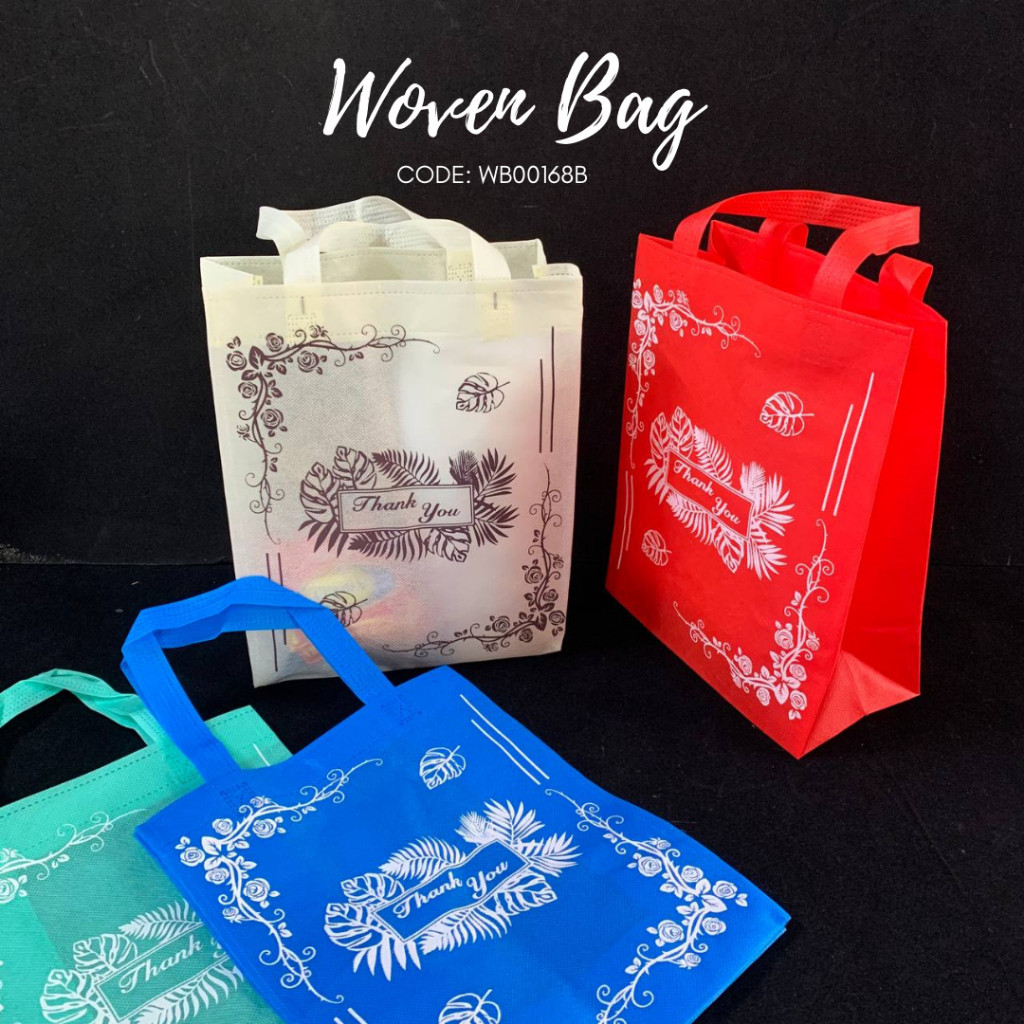 1pkt/10pcs : Beg Kain | Beg Untuk Bekas Nasi | Woven bag Bertali | Beg ...