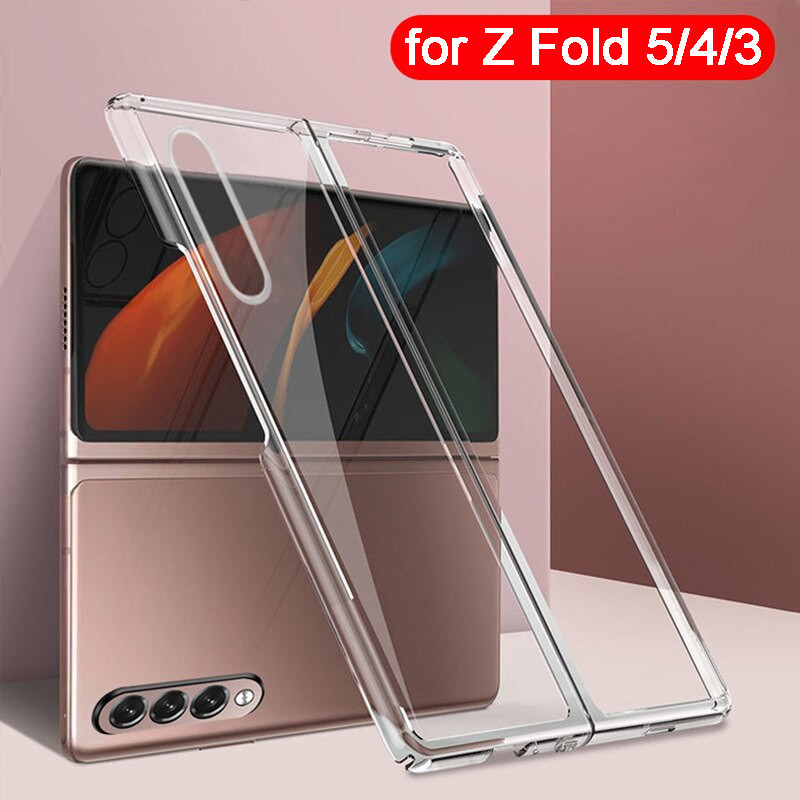 For Samsung Galaxy Z Fold 6 4 5 3 2 Fold6 Fold5 Transparent Case Front ...