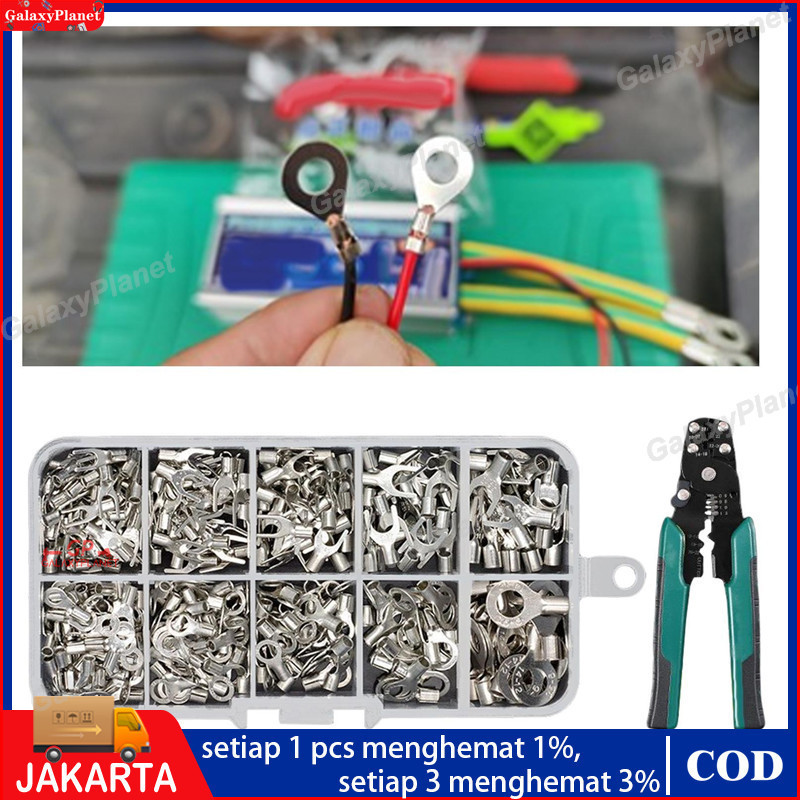 Terminal Wire Crimp Connector Kit 320 PCS + Plier Stripping- Wire ...