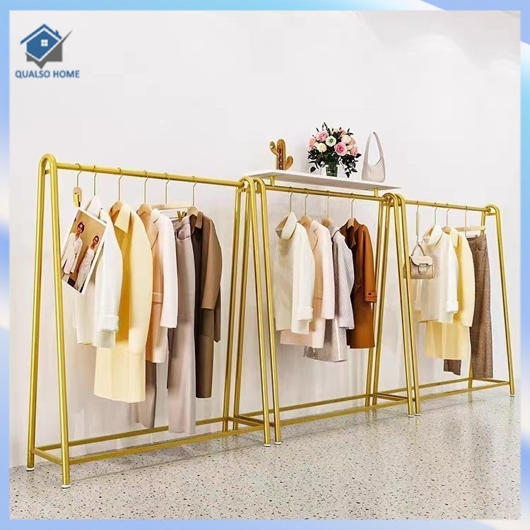 Clothing Store Display Stand Indoor Floor Clothes Rack Thick Thickened ...