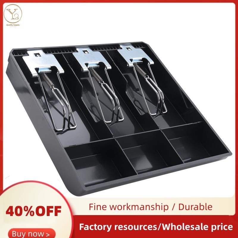 3-Grid Money Cash Coin Register Insert Tray Replacement Cashier Drawer ...