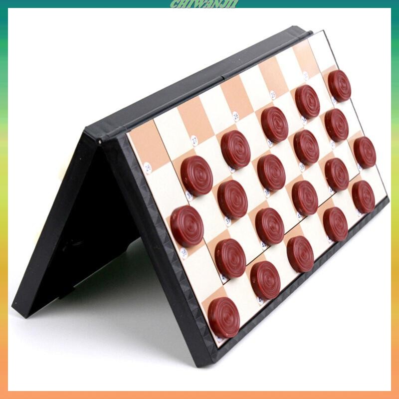 [Chiwanji1] Checkers Board Game Set Traditional Folding International ...
