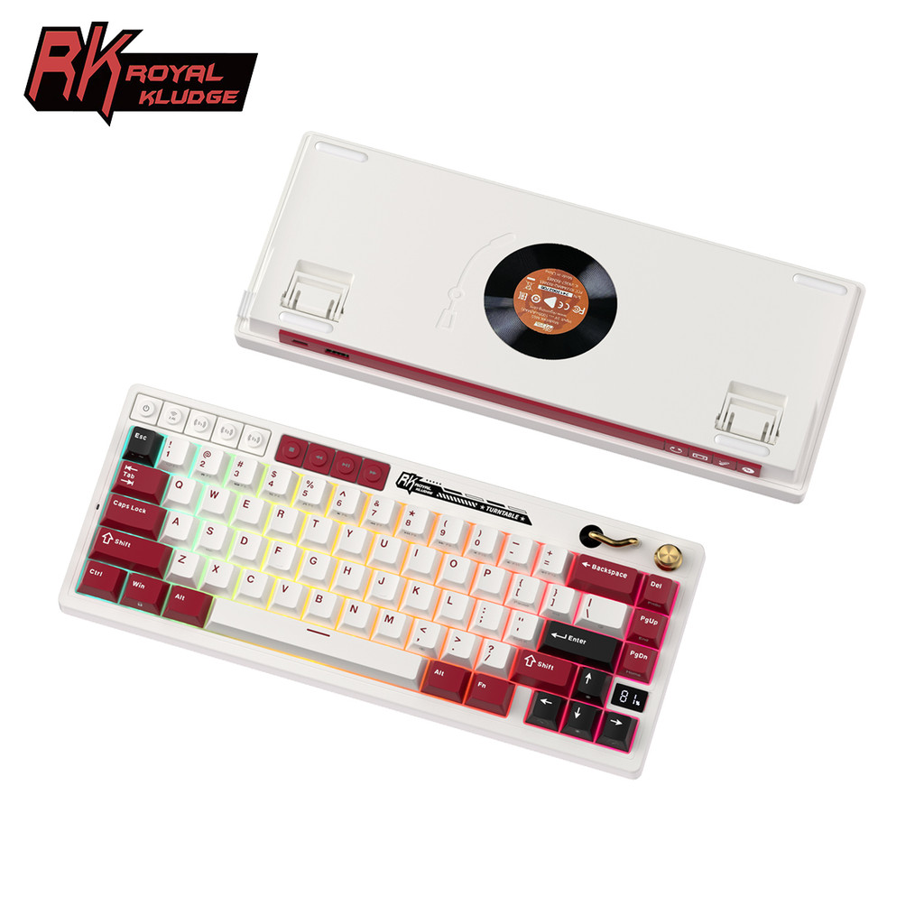 Royal Kludge RK M65 Famicom 66 Key Tri-Mode RGB Wired Bluetooth 2.4G ...
