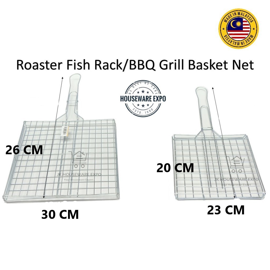 Grilled Chicken Fish Grill Net / BBQ Mesh Net Grill Fish / BBQ Clipper ...