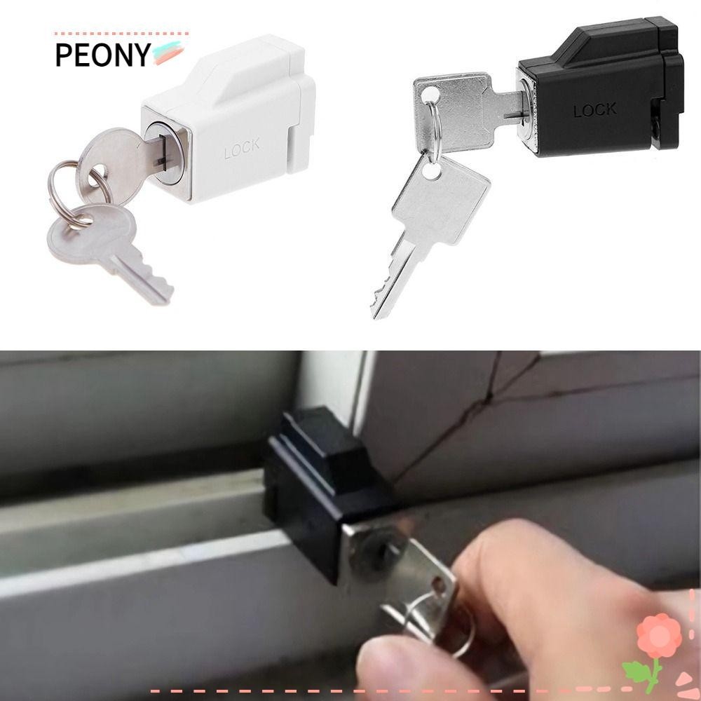 PEONIES Window Lock Stopper, Aluminum Alloy Adjustable Window Locks ...