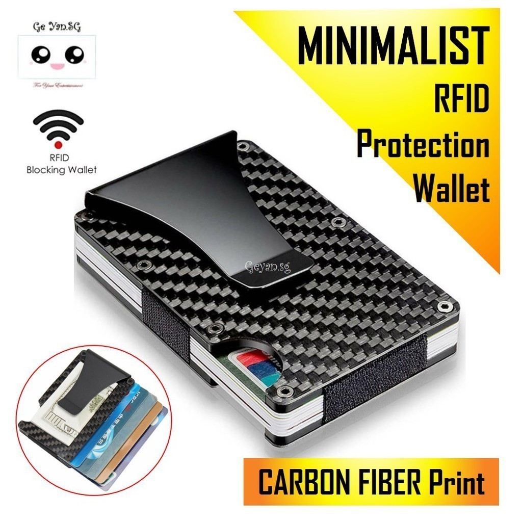 SG SELLER RFID Wallet Card Holder Money Clip RFID Blocking ID Credit ...